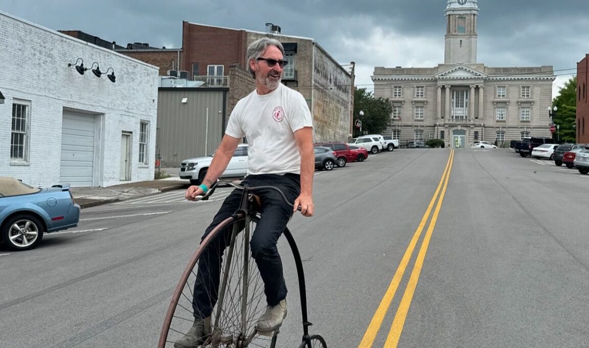 American Pickers' Mike Wolfe Rides Antique Bike, Fans Concerned for Safety